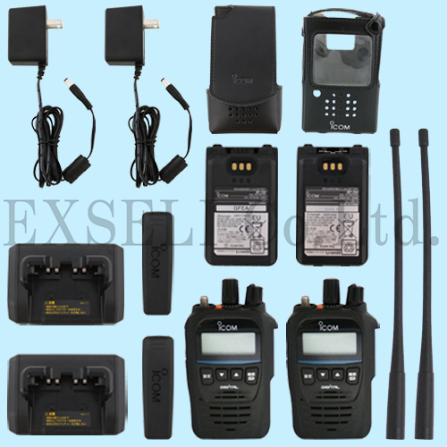 IC-D70BT 状態の良い中古整備品×2台セット +メーカー純正バッテリー、充電器、ACアダプター、保護ケース付 アイコム製 デジタル簡易無線登録局(5W) | 激安中古トランシーバー販売 ...